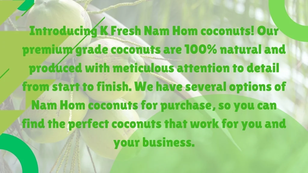PPT - coconut water thailand | KFresh PowerPoint Presentation, free ...