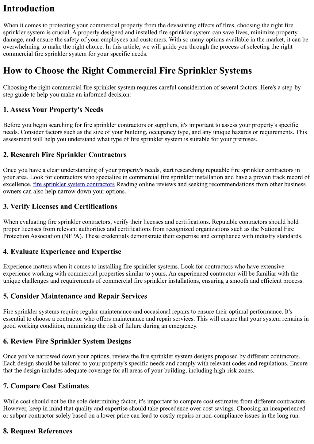 PPT - How to Choose the Right Commercial Fire Sprinkler Systems ...