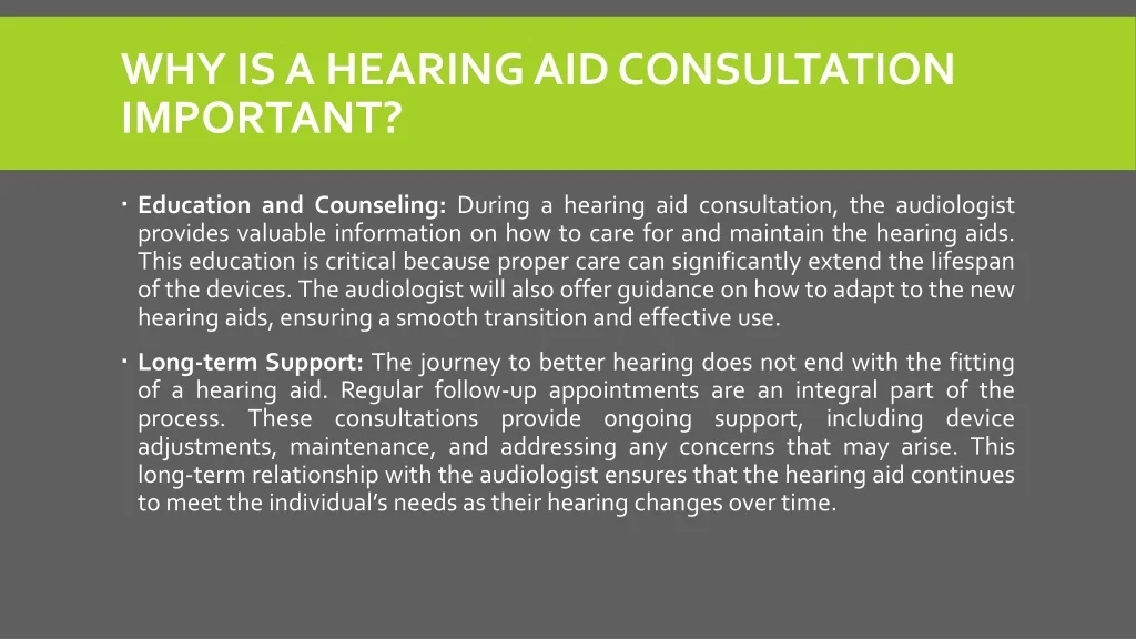 PPT - Why Is a Hearing Aid Consultation Important for Better Hearing ...