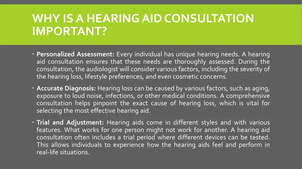 PPT - Why Is a Hearing Aid Consultation Important for Better Hearing ...
