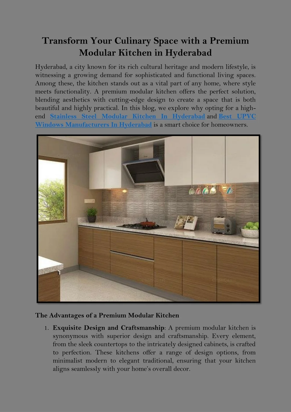 PPT - Transform Your Culinary Space with a Premium Modular Kitchen in ...