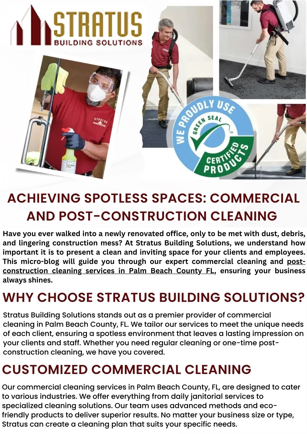 PPT - Achieving Spotless Spaces Commercial and Post-Construction ...