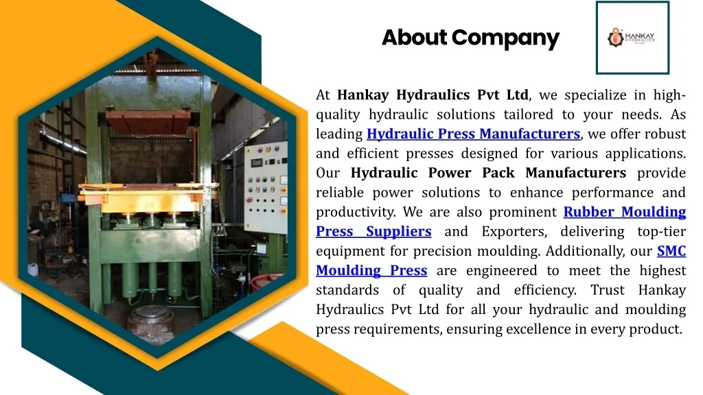 PPT - Hankay Hydraulics Aug PPT (Hydraulic Press Manufacturers ...