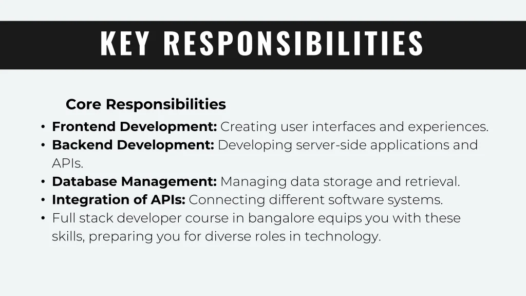 PPT - Exploring the Full Stack Developer Course in Bangalore PowerPoint ...