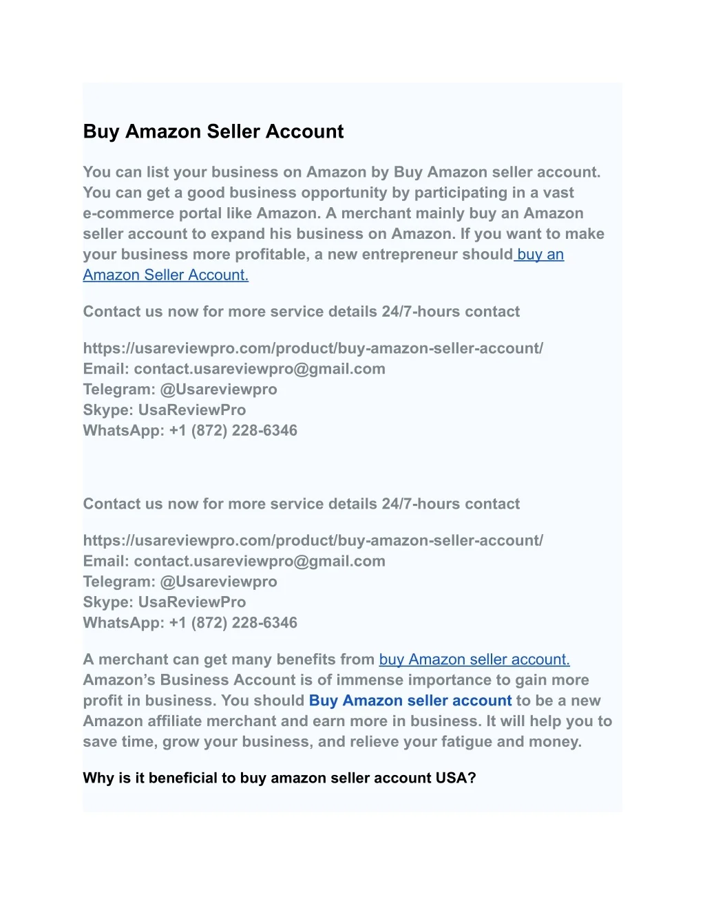 PPT - Buy Amazon Seller Accounts - Verified & Ready to Sell PowerPoint ...