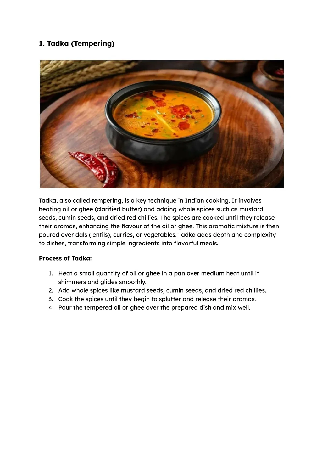 PPT - Traditional Cooking Methods in Indian Cuisine | Dilchad ...