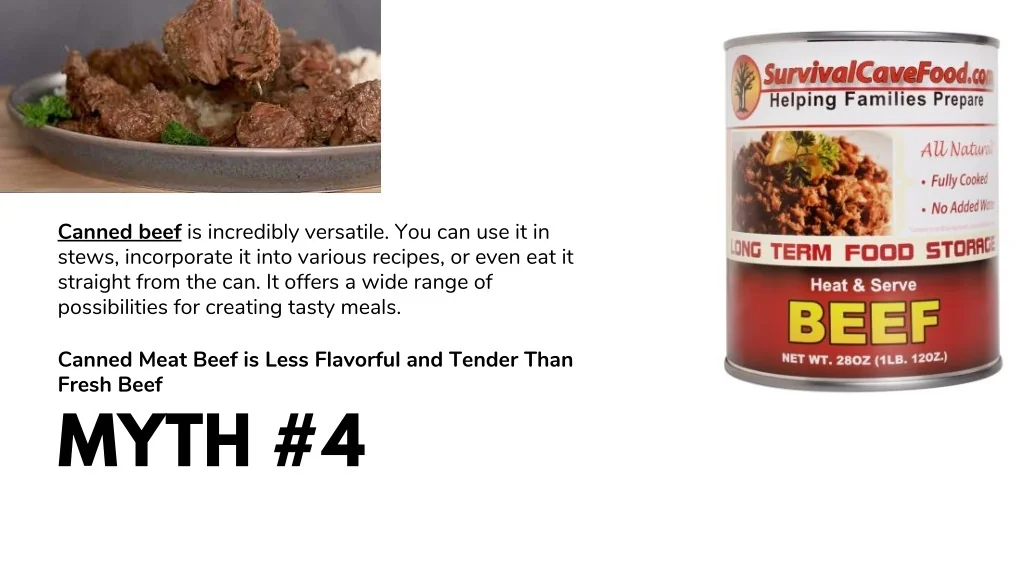 PPT - Debunking Myths About Canned Meat Beef PowerPoint Presentation ...