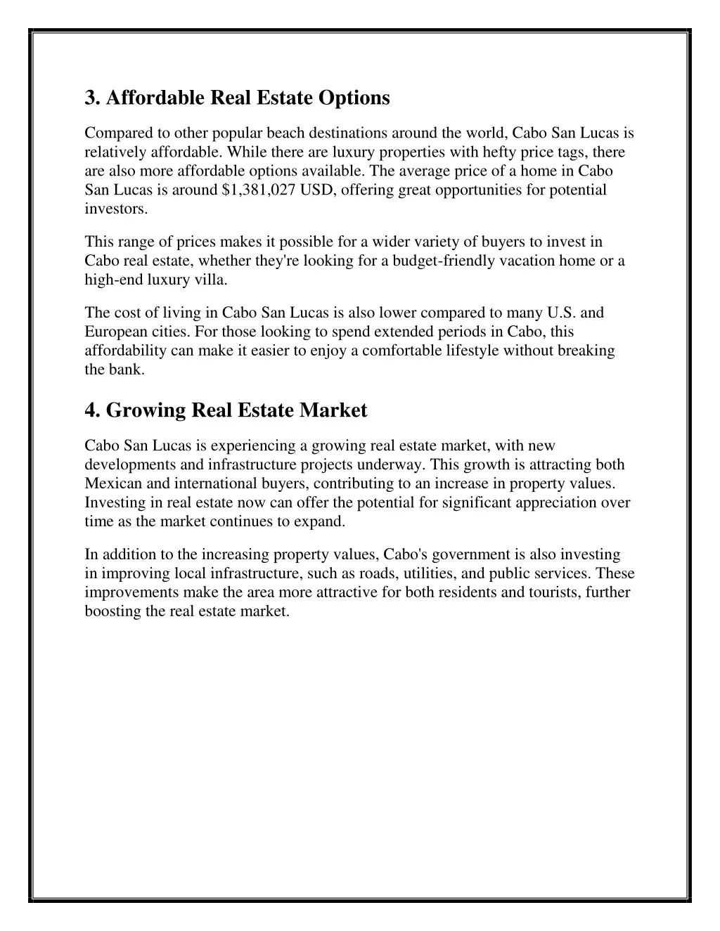 PPT - Why Buying a Home in Cabo San Lucas is a Great Real Estate ...