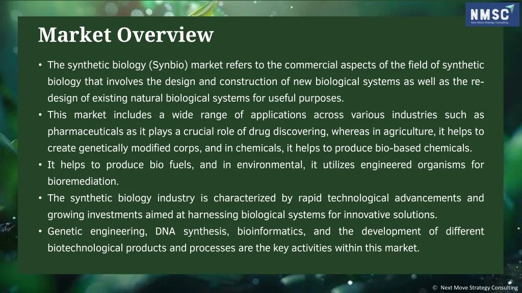PPT - Trends and Opportunities in the Synthetic Biology Market ...