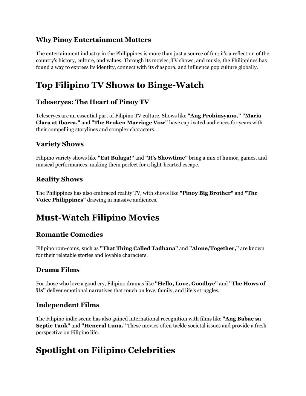 PPT - PinoyFlix – Your Ultimate Guide to Filipino Entertainment ...