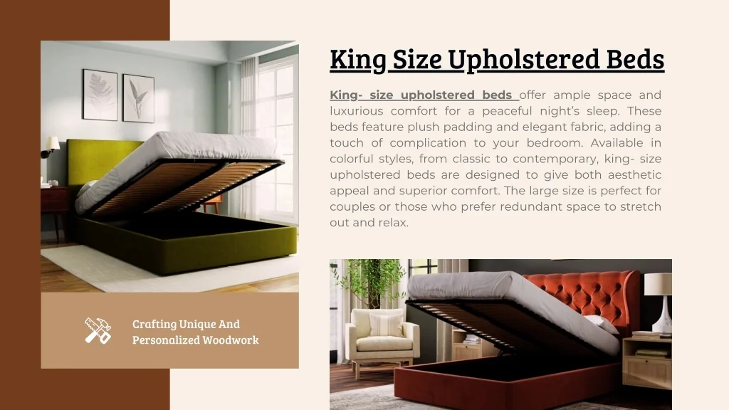 PPT - Enhancing Bedroom Elegance The Appeal of King Size Upholstered ...
