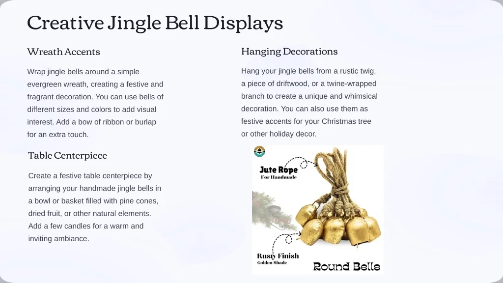 PPT - Crafting-Christmas-Cheer-Handmade-Rustic-Jingle-Bells. PowerPoint ...