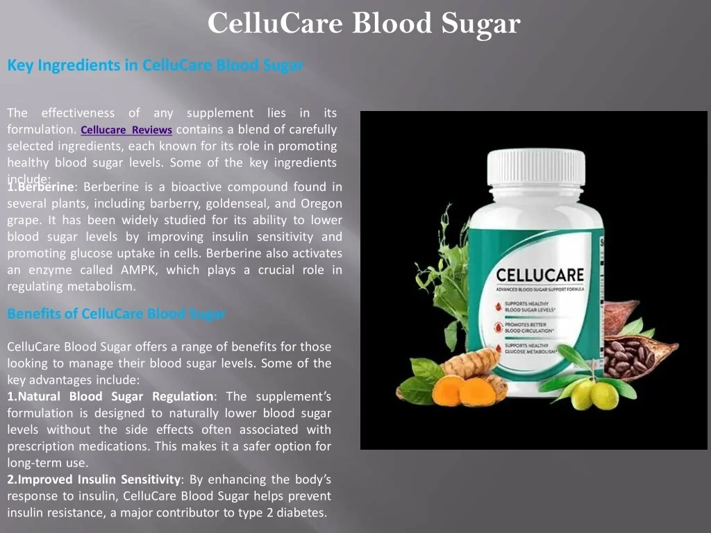 PPT - CelluCare Blood Sugar Sepplement buy PowerPoint Presentation ...
