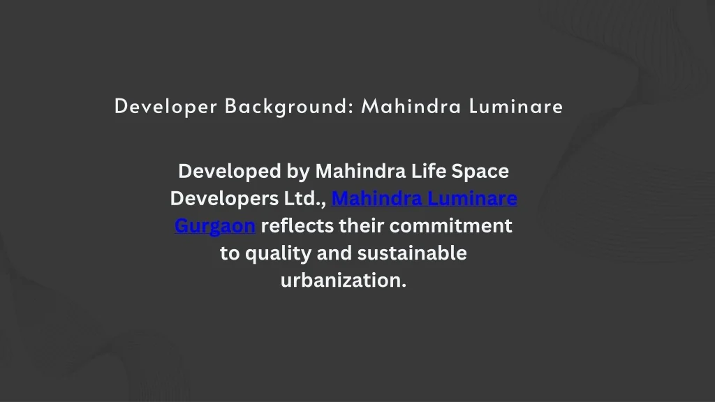 PPT - Mahindra Luminare Sector 59 Gurgaon PowerPoint Presentation, free ...