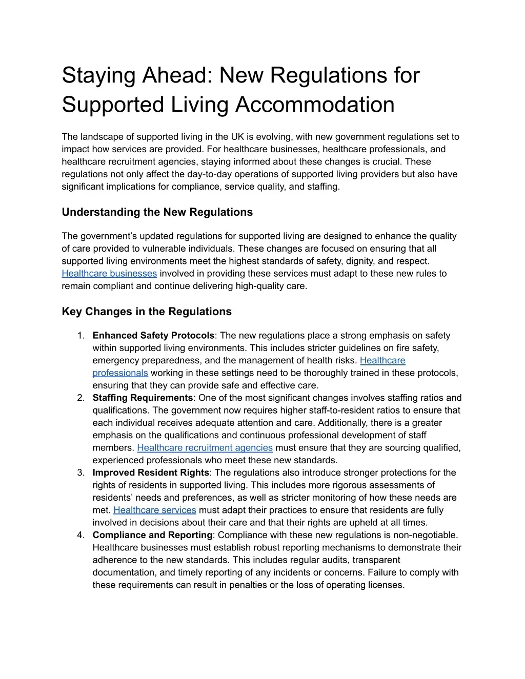 PPT - Staying Ahead_ New Regulations for Supported Living Accommodation ...