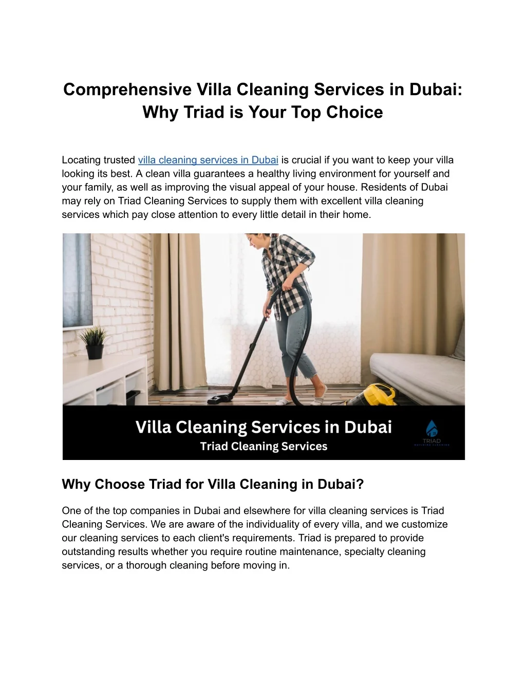 PPT - Villa Cleaning Service in Dubai PowerPoint Presentation, free ...