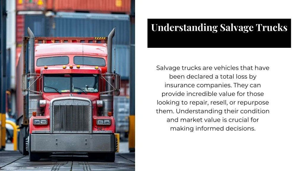 PPT - Unlocking Opportunities: The Salvage Trucks Auction Experience ...