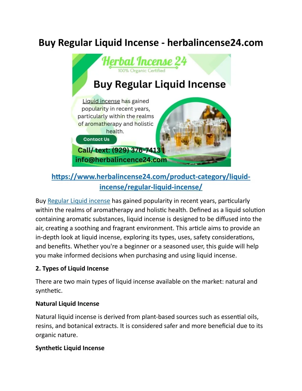 PPT - Buy Regular Liquid Incense - herbalincense24 PowerPoint ...