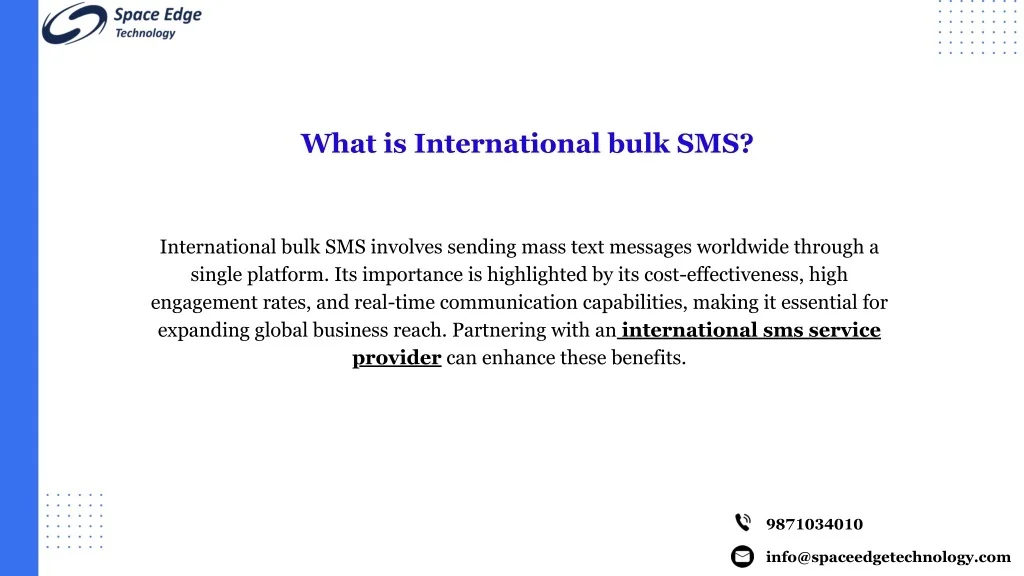 PPT - Seamless International Bulk SMS for Global Marketing PowerPoint ...