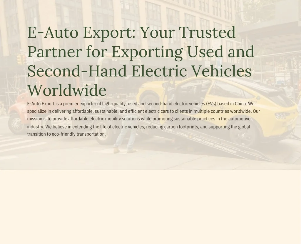 PPT - E-Auto-Export-Your-Trusted-Partner-for-Exporting-Used-and-Second-Hand-Electric-Vehicles ...