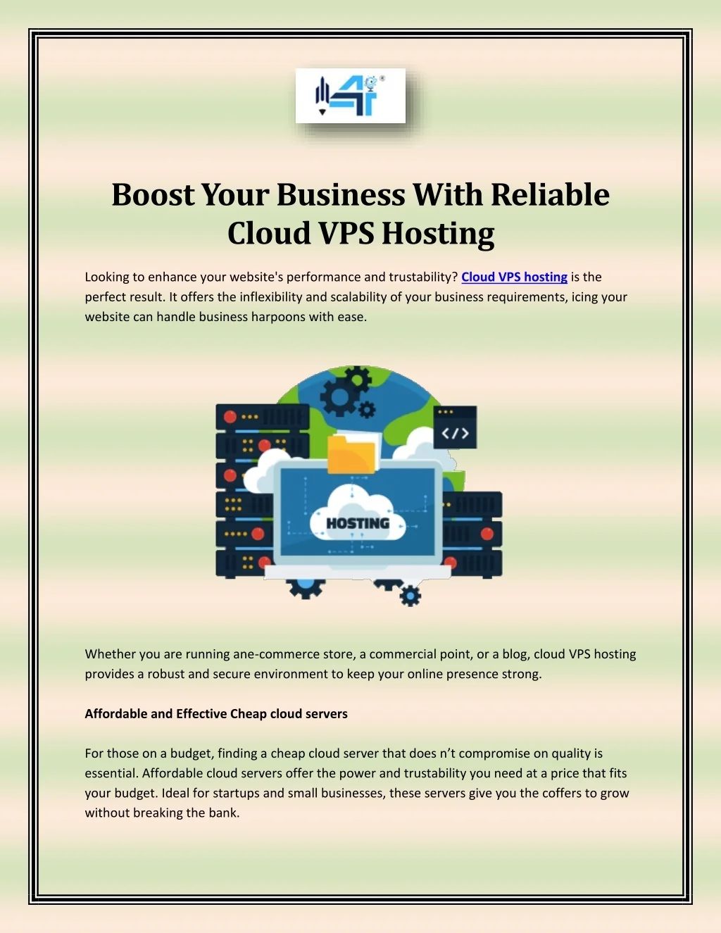 PPT - Boost Your Business With Reliable Cloud VPS Hosting PowerPoint ...