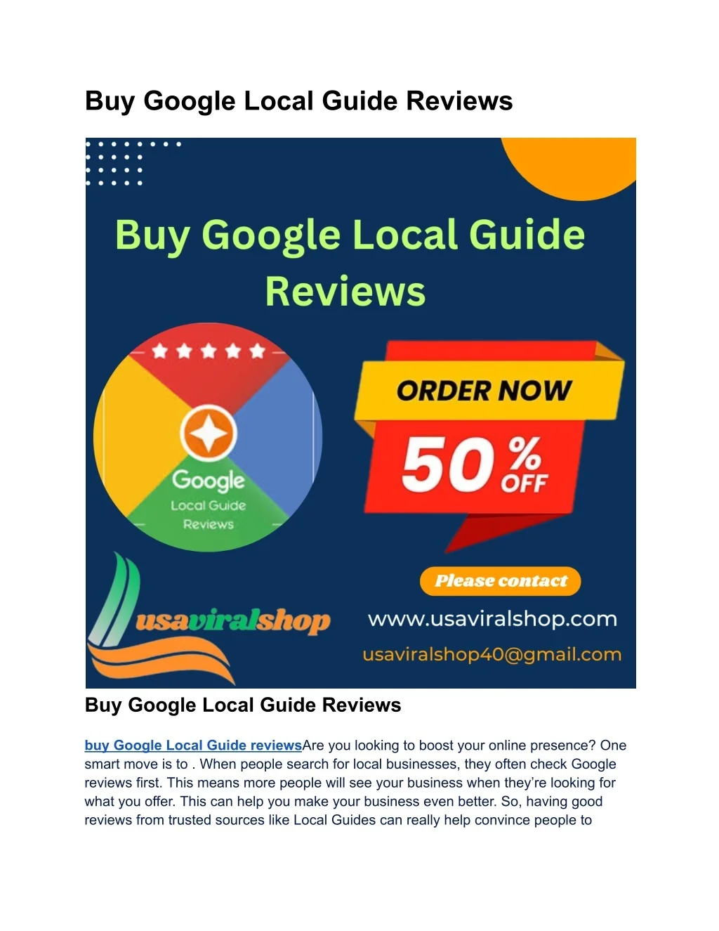 PPT - Buy Google Local Guide Reviews PowerPoint Presentation, free ...