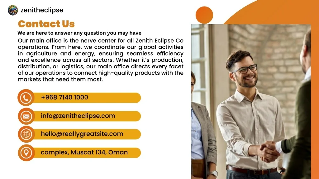 PPT - "Zenith Eclipse Co: Your Partner in Global Agriculture and ...