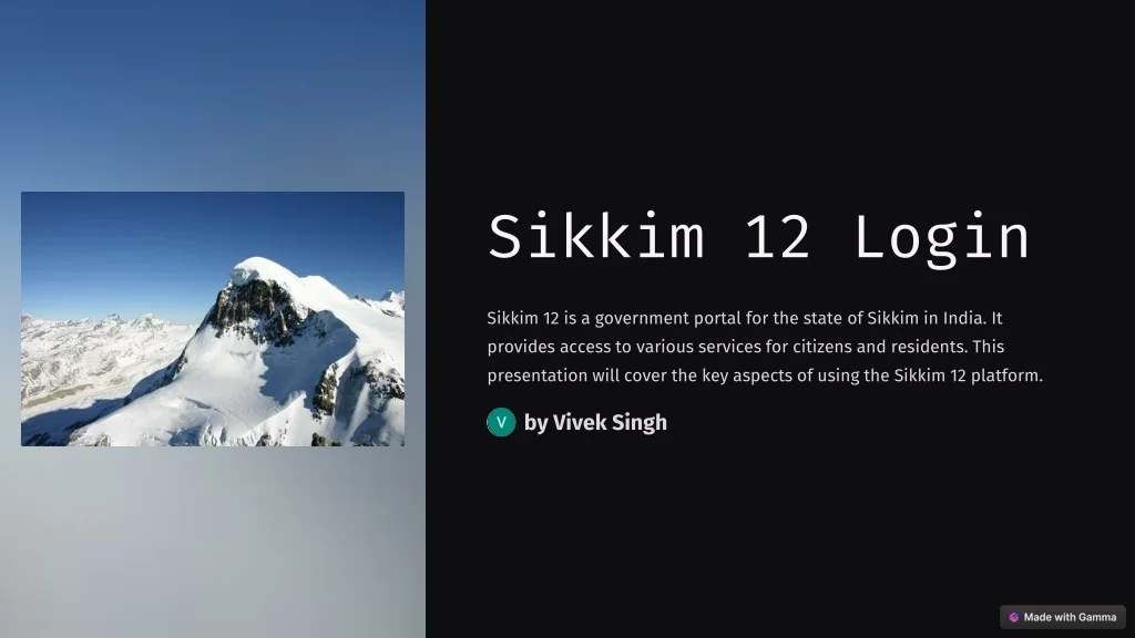 PPT - Sikkim-12-Login PowerPoint Presentation, free download - ID:13549354