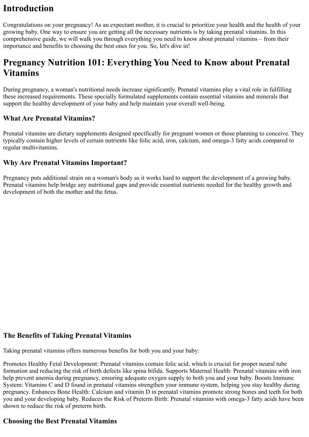PPT - Pregnancy Nutrition 101: Everything You Need to Know about ...