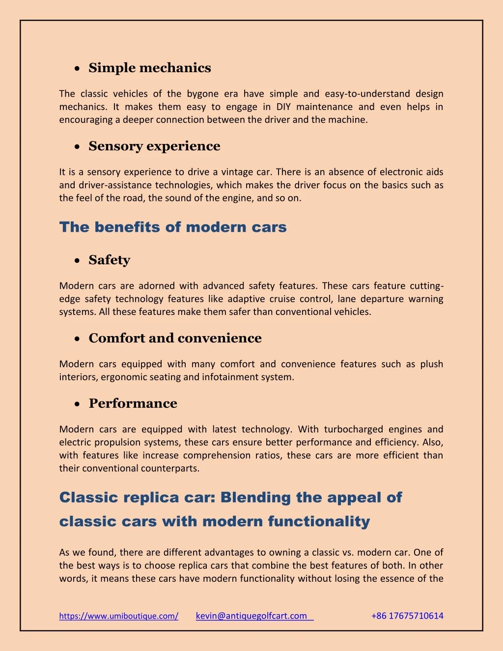 PPT - Classic Ford Model T Replicas vs. Modern Cars: Which is better ...