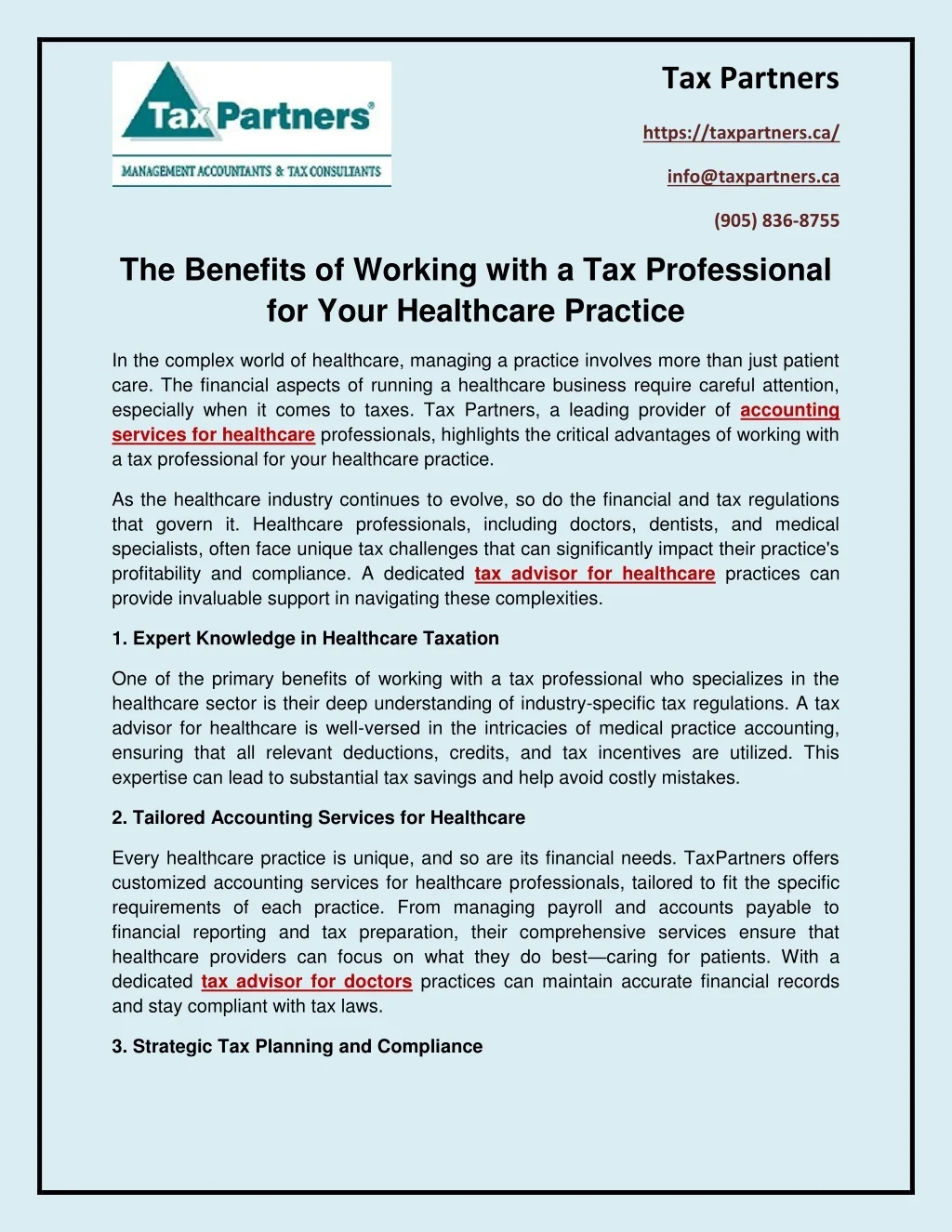 PPT - The Benefits of Working with a Tax Professional for Your ...