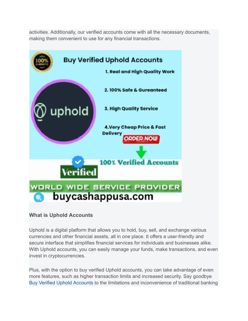 PPT - Buy Verified Uphold Accounts__USA PowerPoint Presentation, free ...