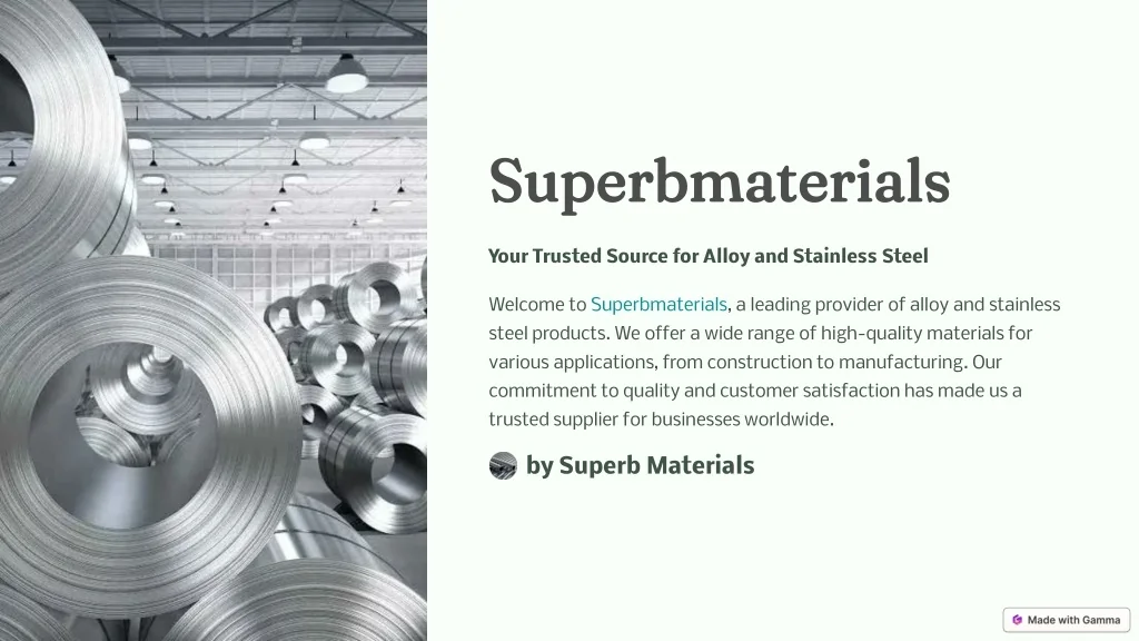 PPT - China Alloy & Stainless Steel | Wholesale & Manufacturing ...