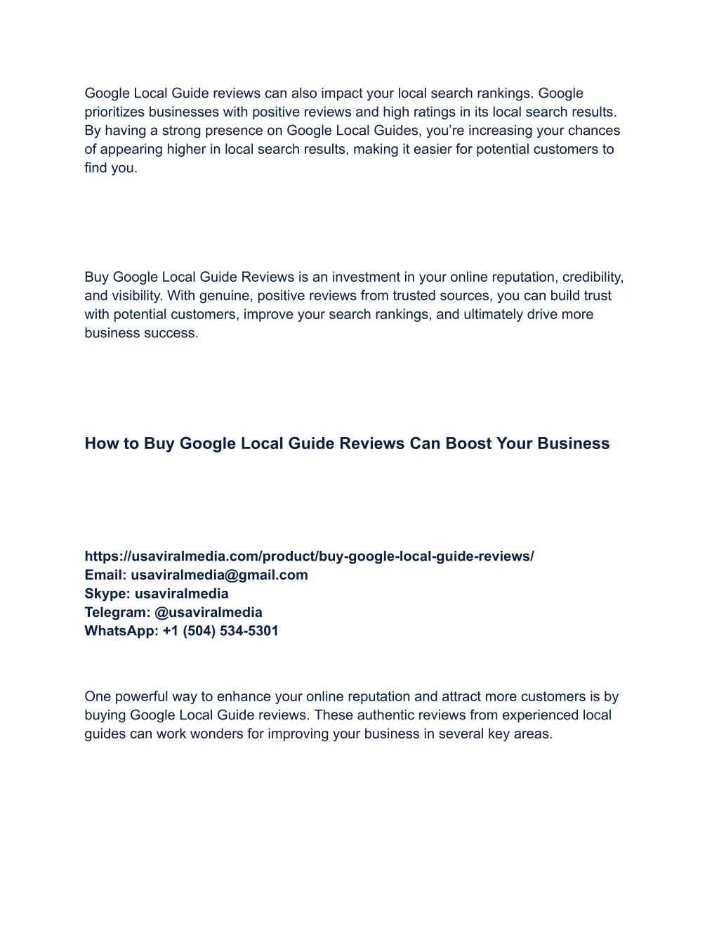 PPT - Buy Google Local Guide Reviews _ Boost Your Business Credibility ...