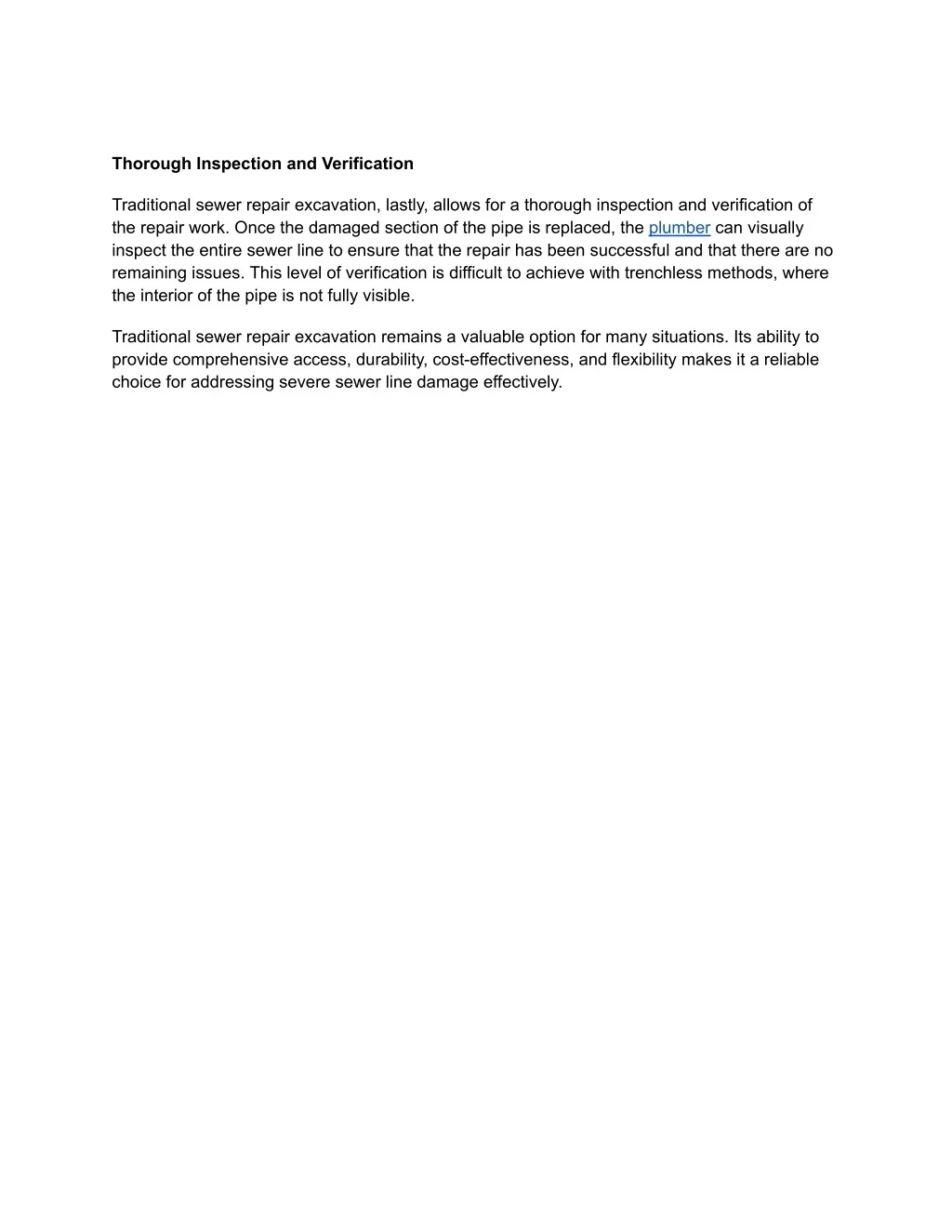 PPT - What Are The Advantages of Traditional Sewer Repair Excavation ...