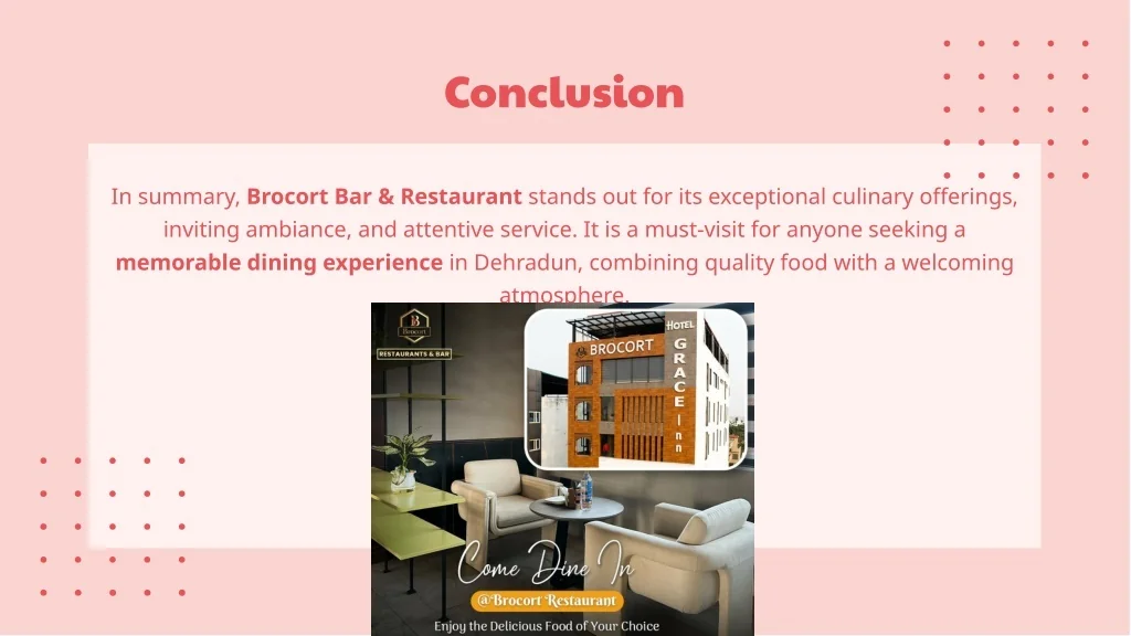 PPT - Best Restaurant in Dehradun | Brocort bar & Restaurant PowerPoint ...