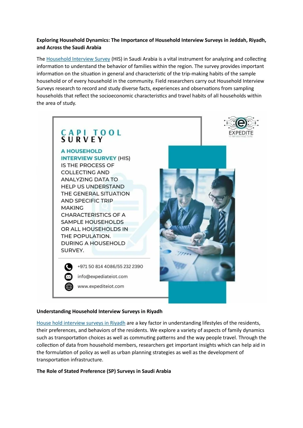 PPT - The Importance of Household Interview Surveys in Jeddah, Riyadh ...