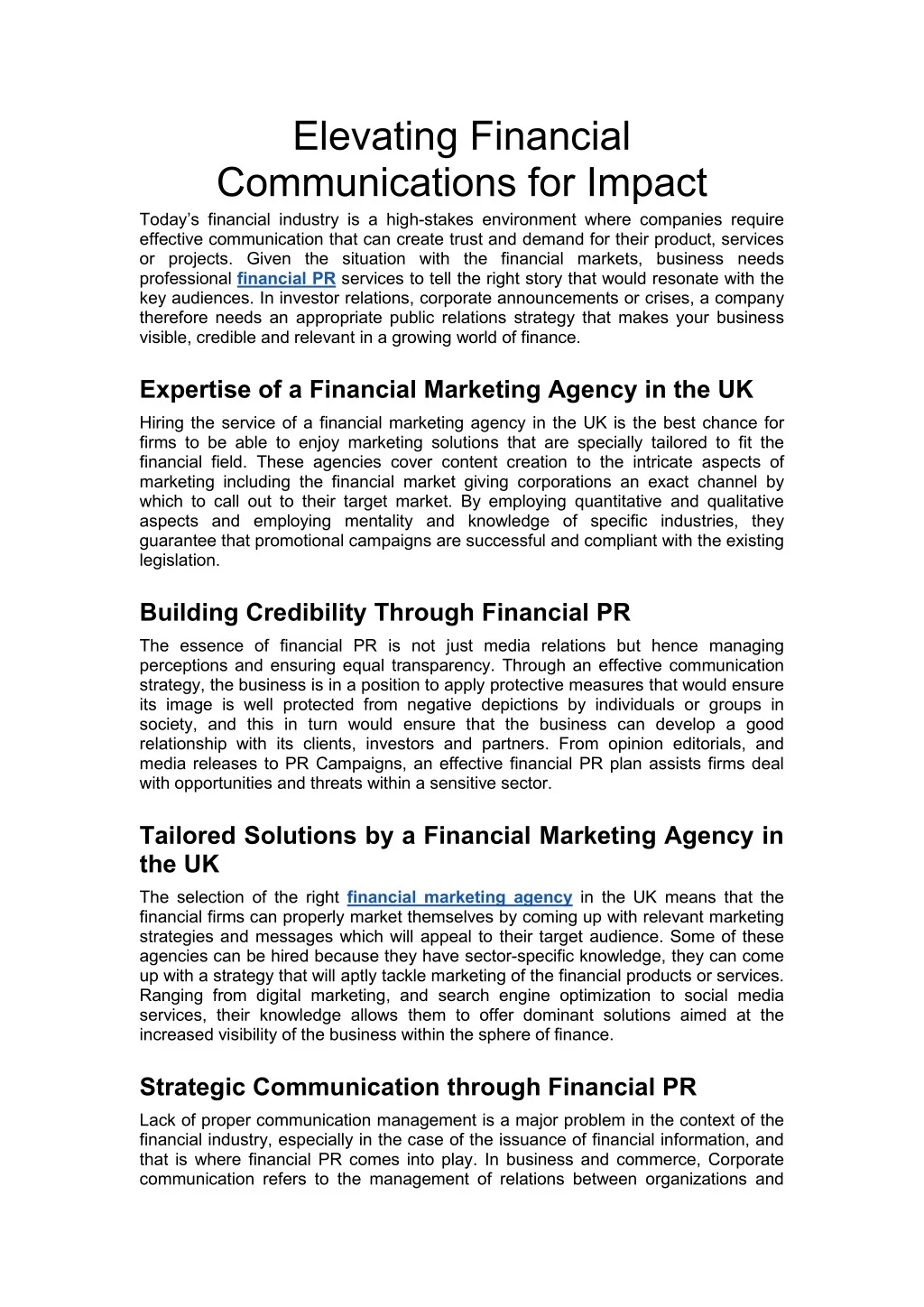 PPT - Elevating Financial Communications for Impact PowerPoint ...