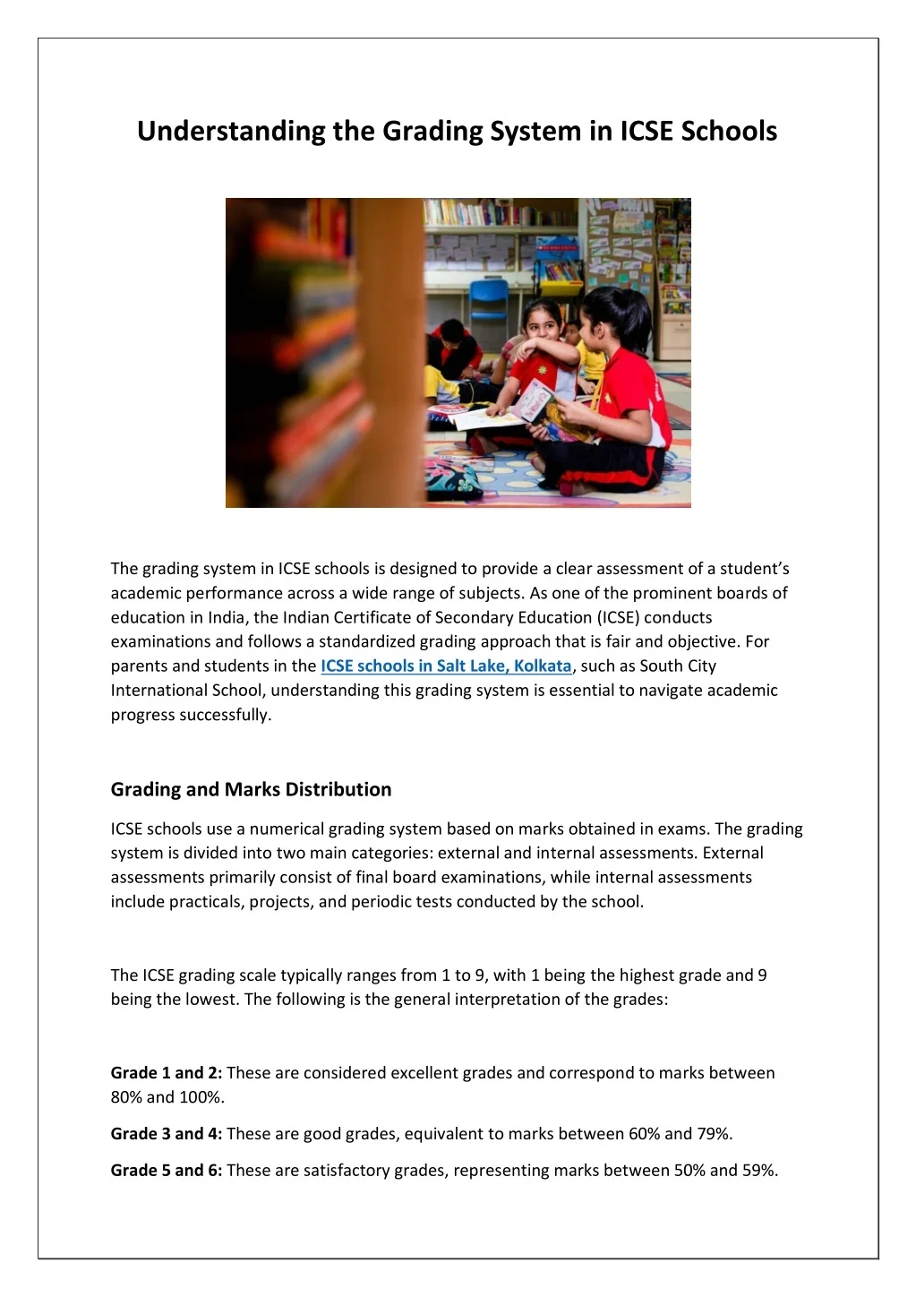 PPT - Understanding the Grading System in ICSE Schools PowerPoint ...