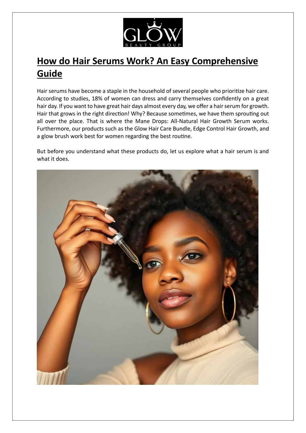 PPT - Glow Beauty Group - How do Hair Serums Work? PowerPoint ...