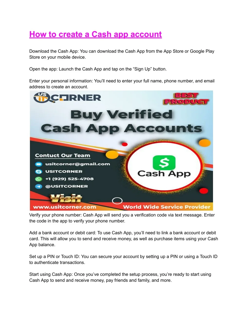 PPT - Buy Verified Cash App Accounts - 100% BTC Enable and Old ...