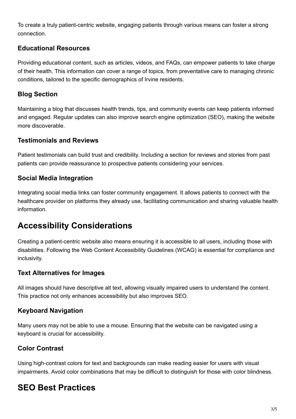 PPT - Creating a Patient-Centric Website Best Practices for Healthcare ...