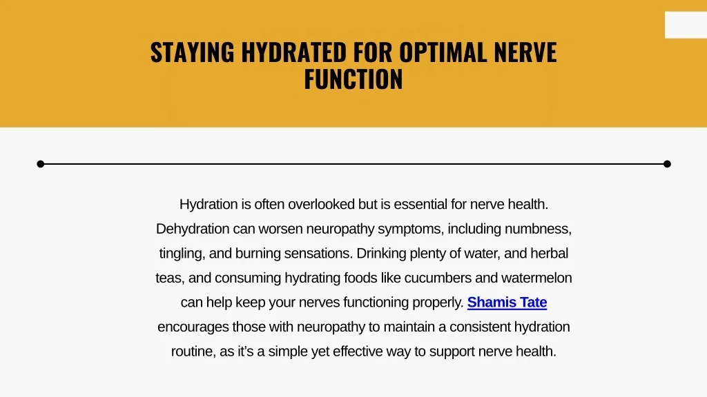 PPT - Shamis Tate How Diet and Nutrition Can Improve Neuropathy Symptoms PowerPoint Presentation ...