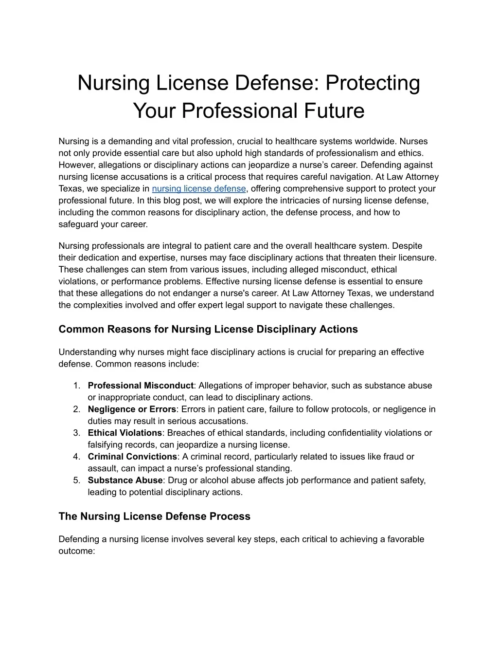 PPT - Nursing License Defense PowerPoint Presentation, free download ...