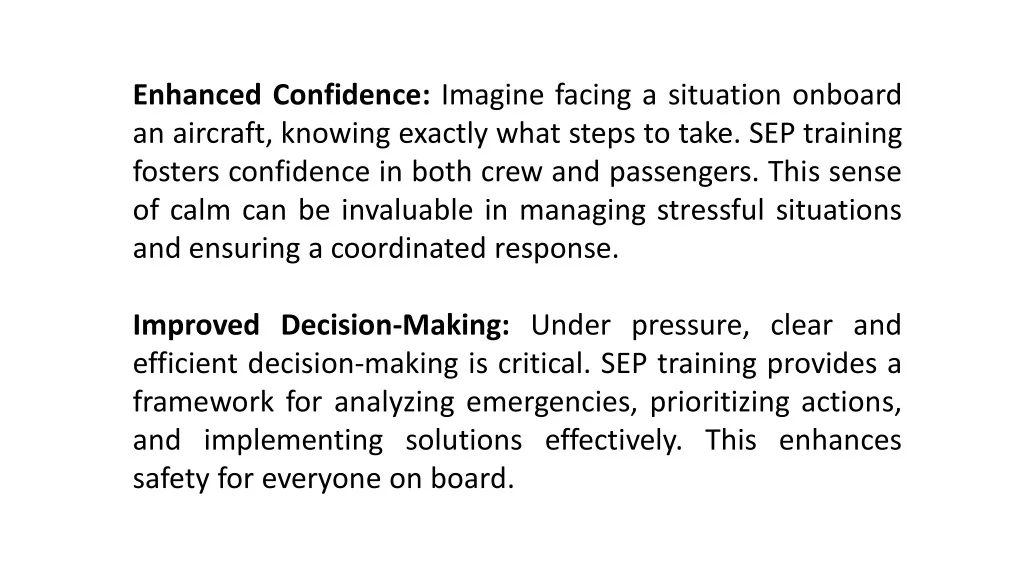 PPT - Why SEP Training Matters and Why Mytri Aviation is Your Best ...