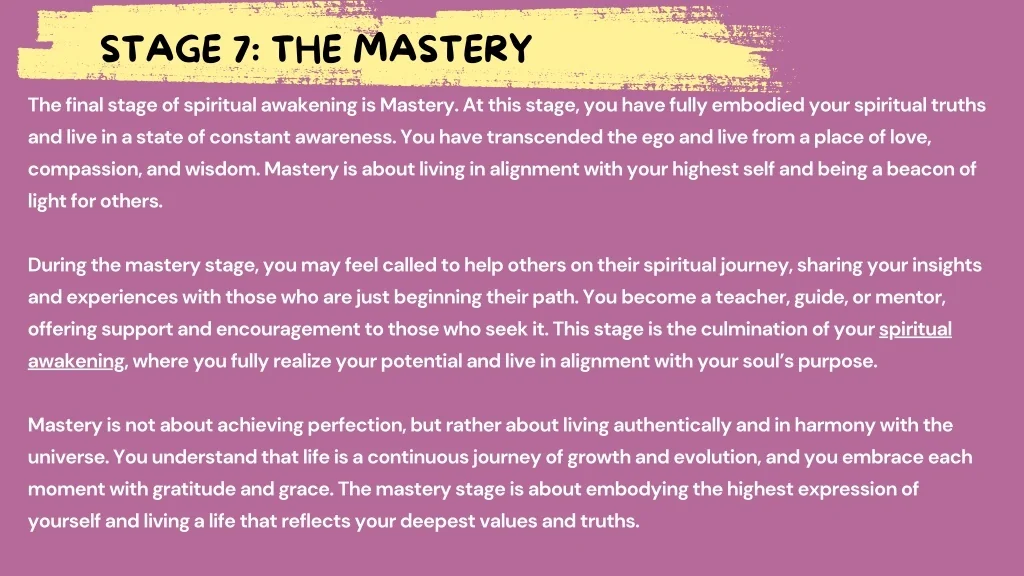 PPT - The 7 Stages of Spiritual Awakening: A Journey to Enlightenment ...