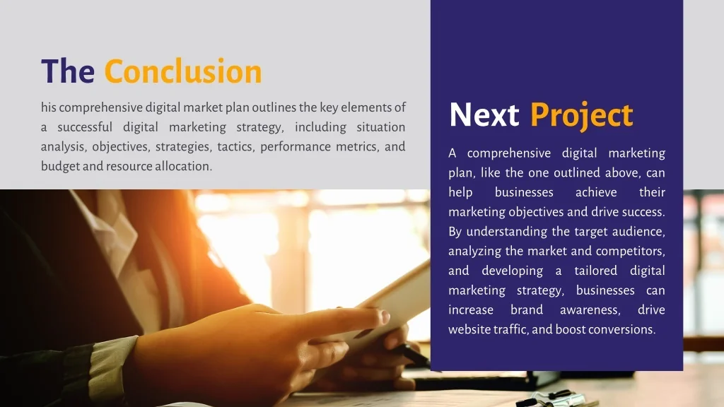 PPT - Cream Blue Yellow UI Digital Marketing Plan Presentation ...