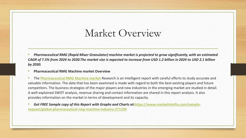 PPT - Pharmaceutical RMG Machine Market PowerPoint Presentation, free ...