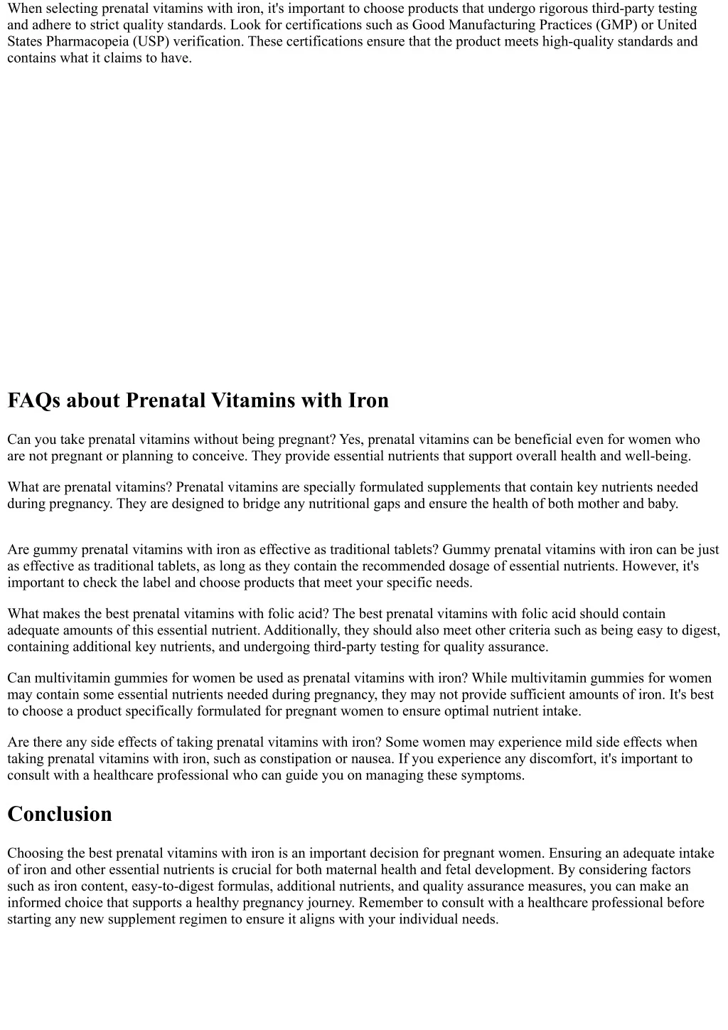 PPT - The Science behind the Best Prenatal Vitamins with Iron: What to ...