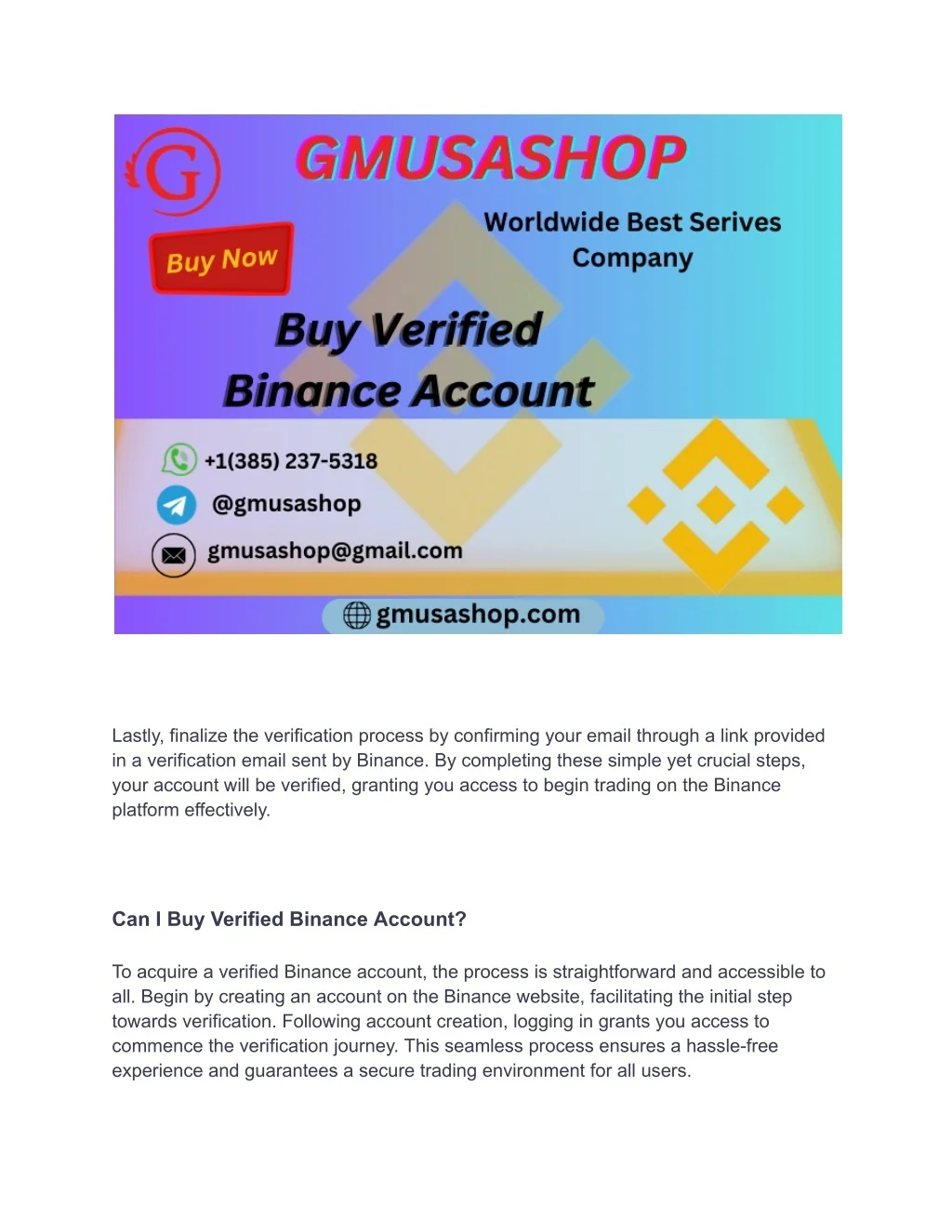 PPT - Buy Verified Binance Account PowerPoint Presentation, free ...